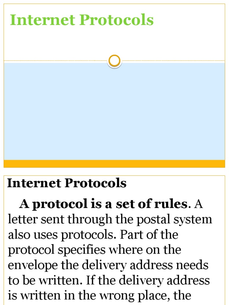 7 Internet Protocols | PDF | Communications Protocols | Ip Address