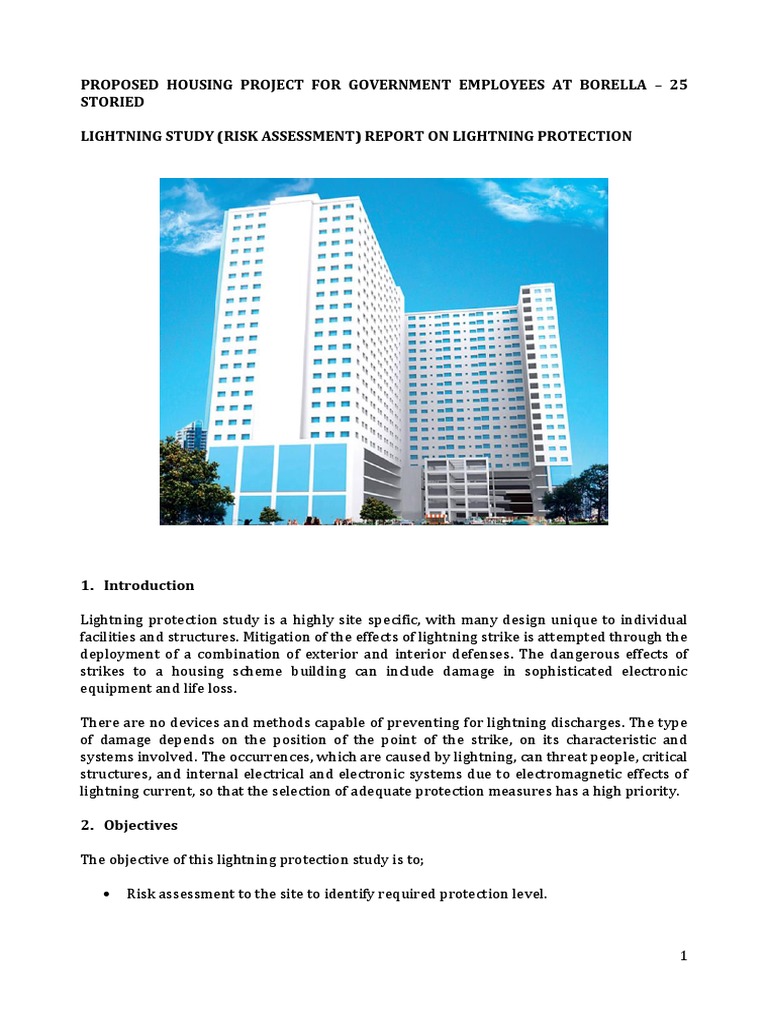 Borella Housing Project Lps Report | PDF | Lightning | Risk Assessment