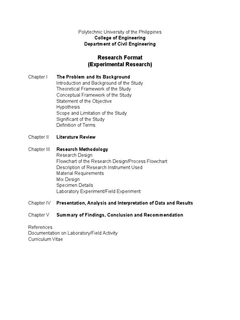 Methods of Engg Research Format | PDF