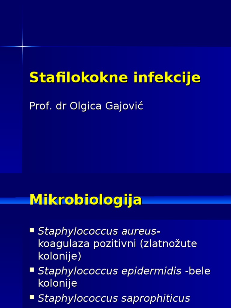 Stafilokokne Infekcije | PDF