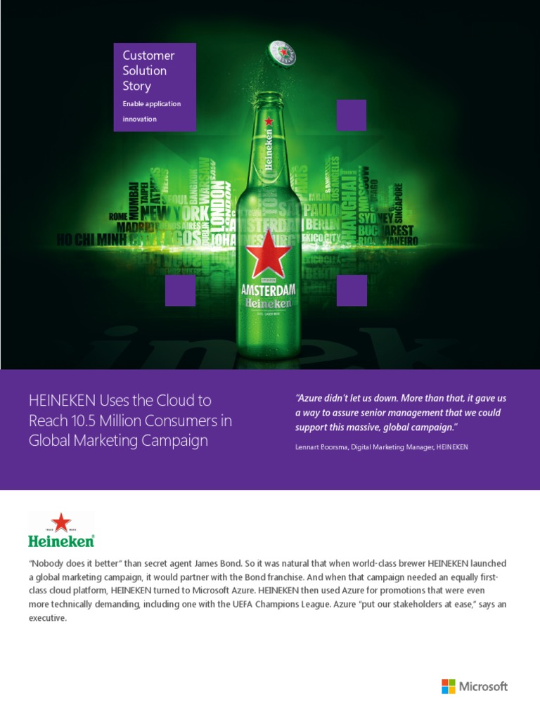 Heineken Case Study | PDF | Microsoft Azure | Cloud Computing