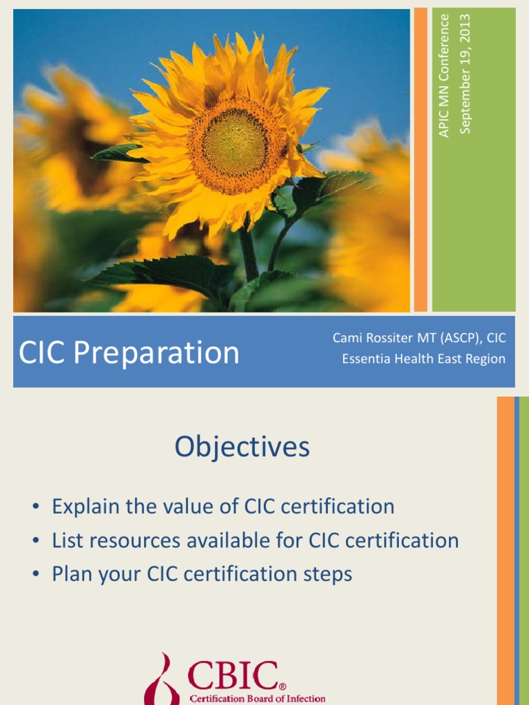 CIC Prep 9 19 13 | PDF | Infection Control | Infection