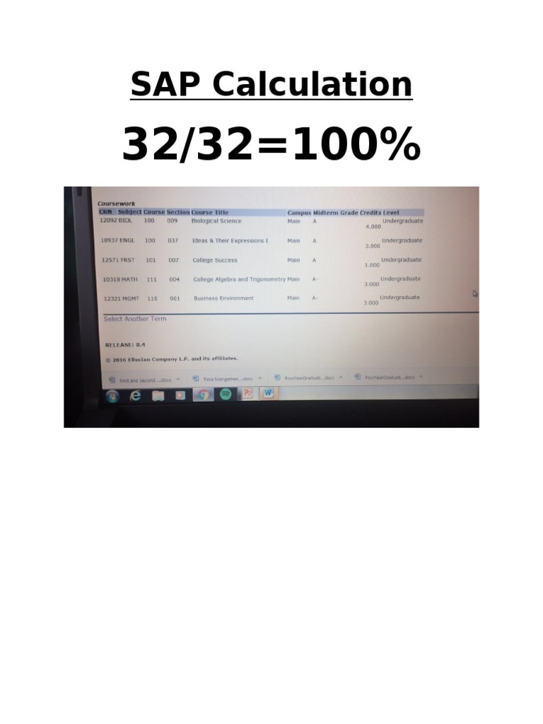 Sap Calculations | PDF
