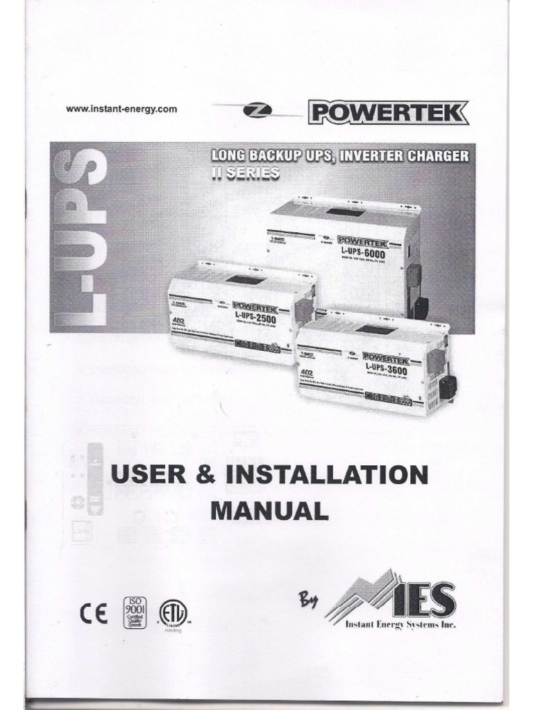 Manual para Inversores PowerTek | PDF