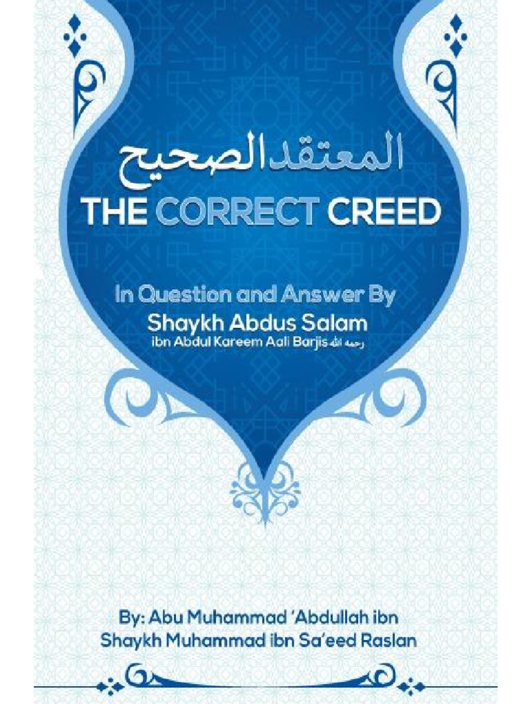 The Correct Creed NEW PDF | PDF | Prophets And Messengers In Islam | Tawhid