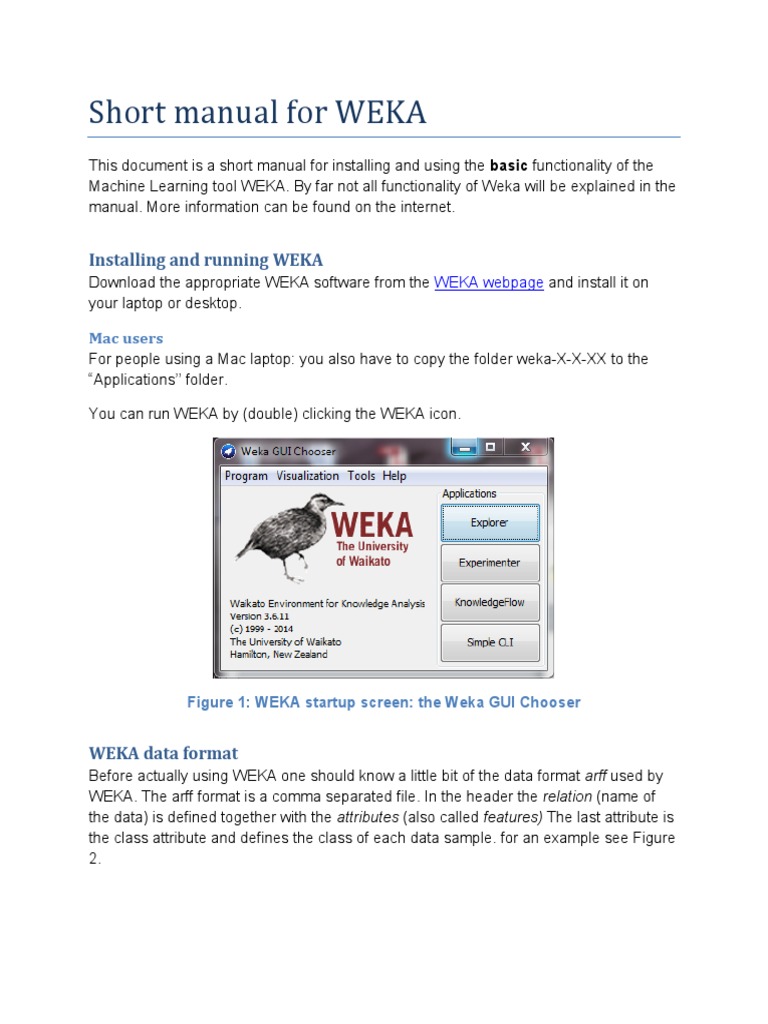 Weka Tool Free Download For Mac :: renewvox