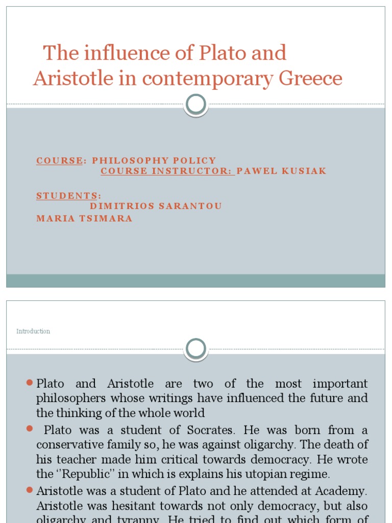The Influence of Plato and Aristotle | Download Free PDF | Plato ...