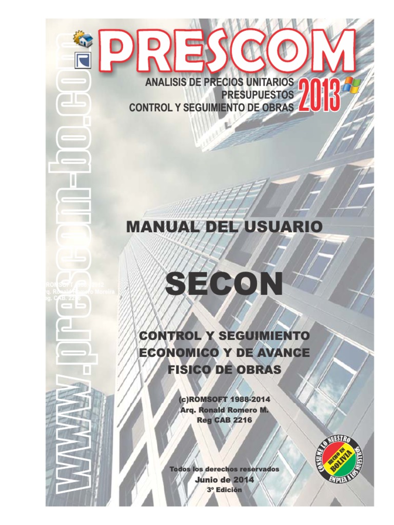 Manual Prescom | PDF | Presupuesto | Archivo de computadora