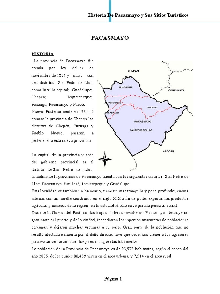 Pacasmayo y Sus Sitios Turisticos | PDF