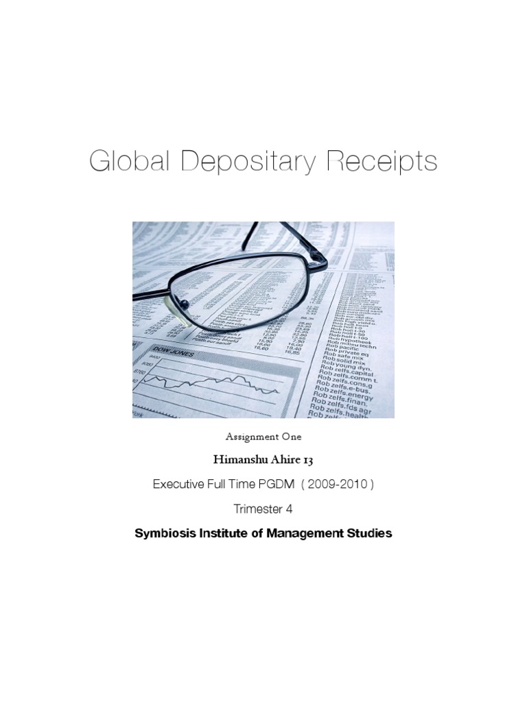 GDR - Global Depository Receipts | PDF | American Depositary Receipt | Stocks