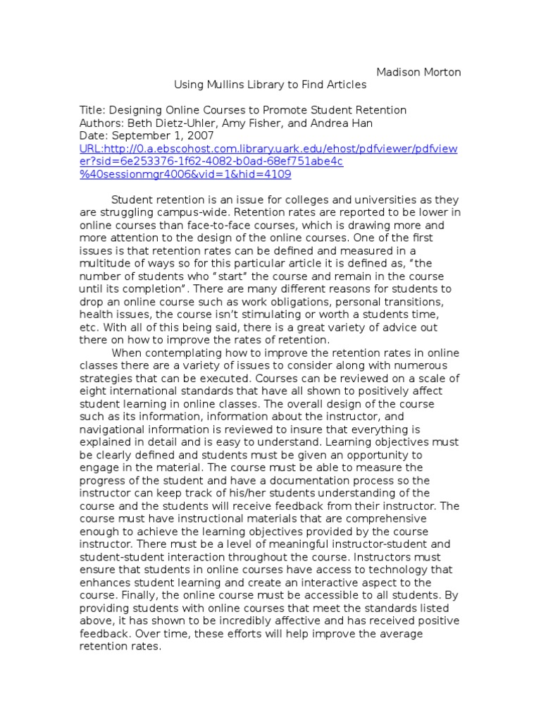 Using Mullins Library To Find Articles | PDF | Employee Retention ...