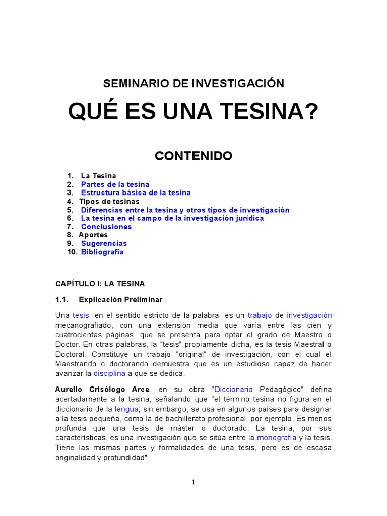 Que Es Una Tesina | Ensayos | Ciencia | Prueba gratuita de 30 días | Scribd