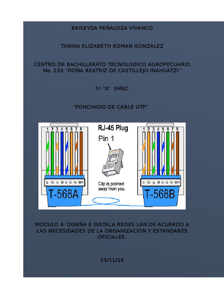 Ponchado de Cable Utp | PDF
