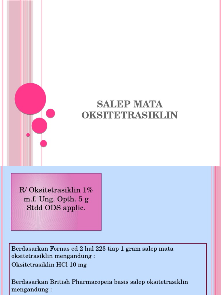Revisi Resep 5 Salep Mata Oksitetrasiklin