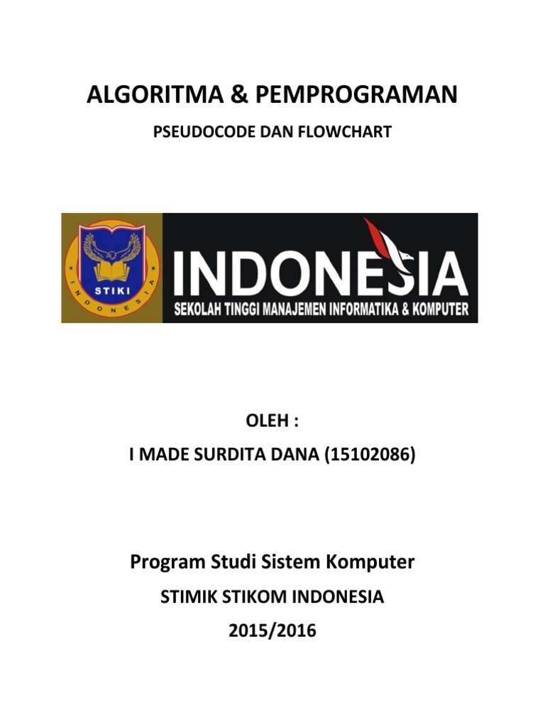 Algoritma & Pemprograman Pseudocode Dan Flowchart | PDF