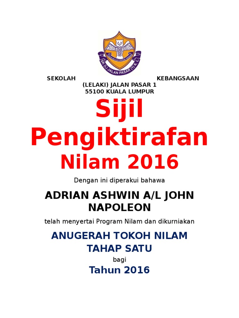 Sijil Nilam | PDF