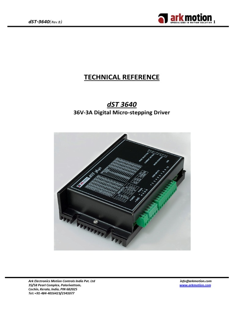 Driver DST 3640 For 31 KG CM | PDF | Electric Motor | Power Supply