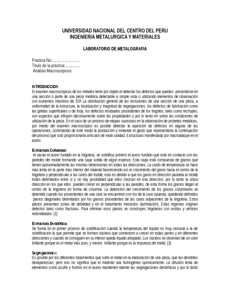 MACROGRAFIA | PDF | Aluminio | Forjar