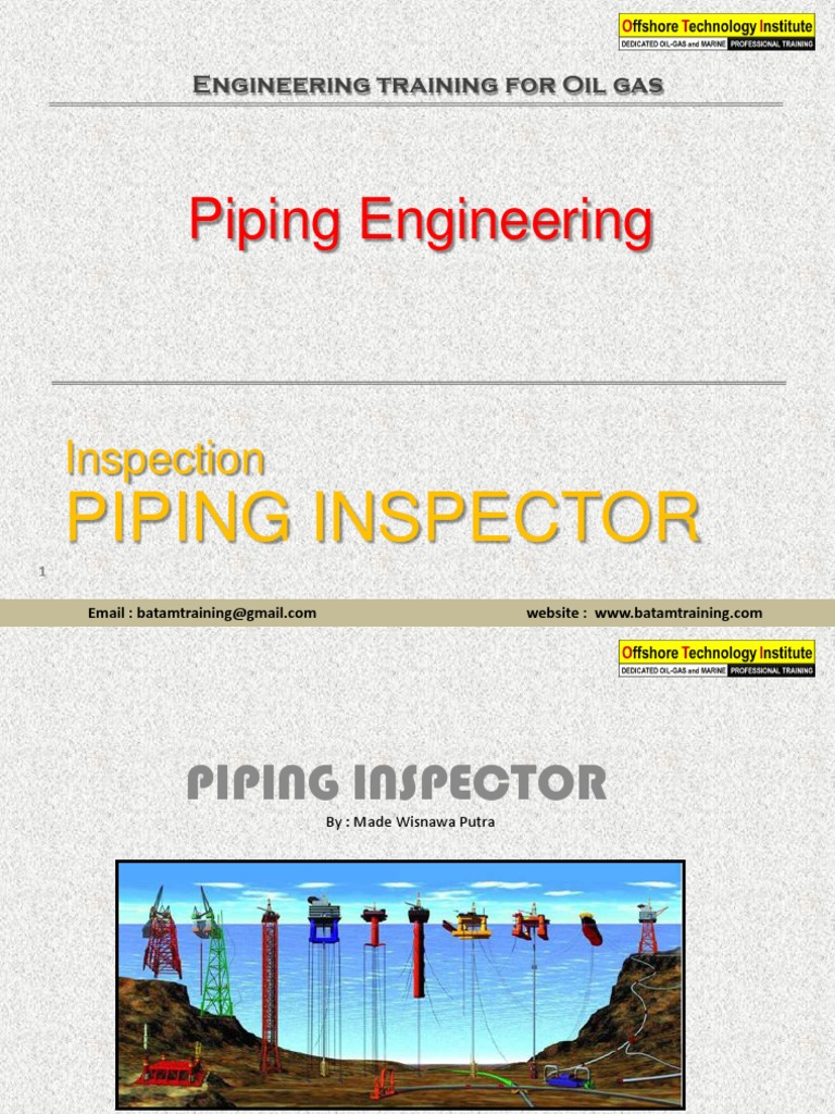 23 Piping Inspector | PDF | Pipe (Fluid Conveyance) | Mechanical ...