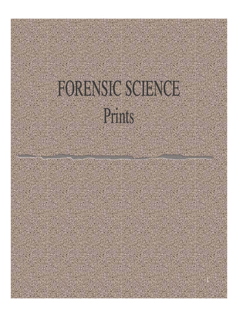 Forensic Science | PDF | Fingerprint | Chemical Substances