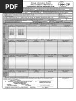 1604-CF Form | PDF | Withholding Tax | Employment