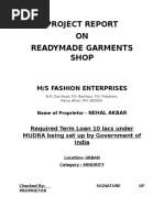 Garment Manufacturing Project Plan | PDF | Sewing | Clothing