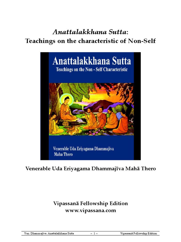 AnattalakkhanaSutta - Ven Dhammajiva Maha Thero | PDF | Vipassanā ...