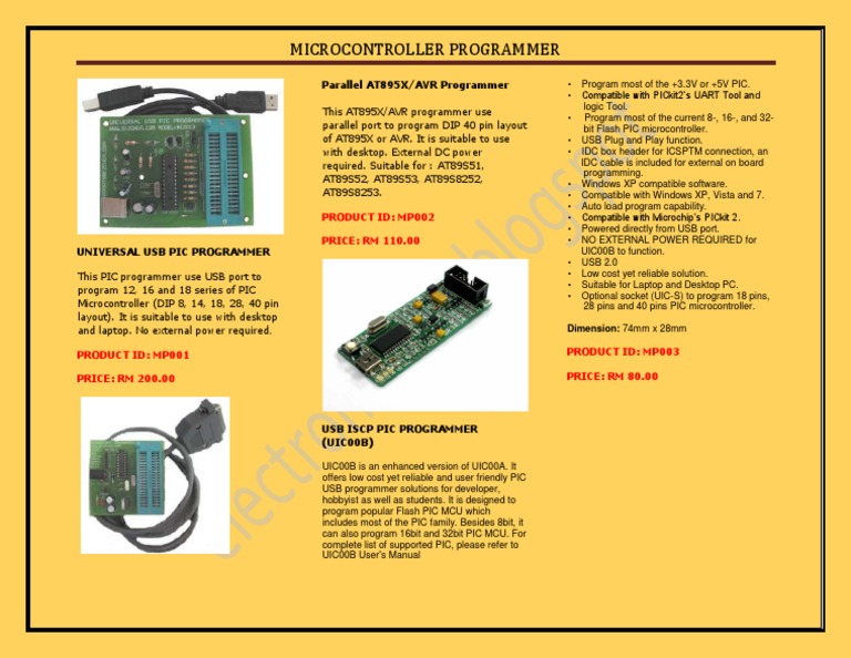 Microcontroller Programmer Overview | PDF