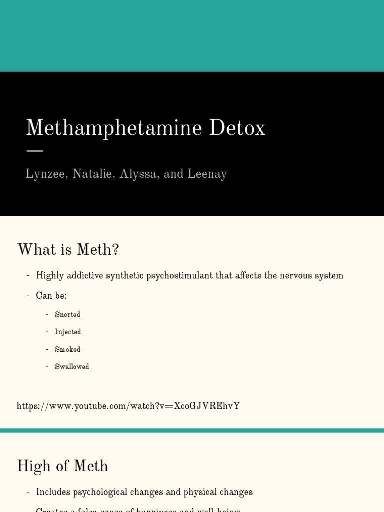 Understanding Meth Detox and Treatment | PDF | Methamphetamine | Drug ...