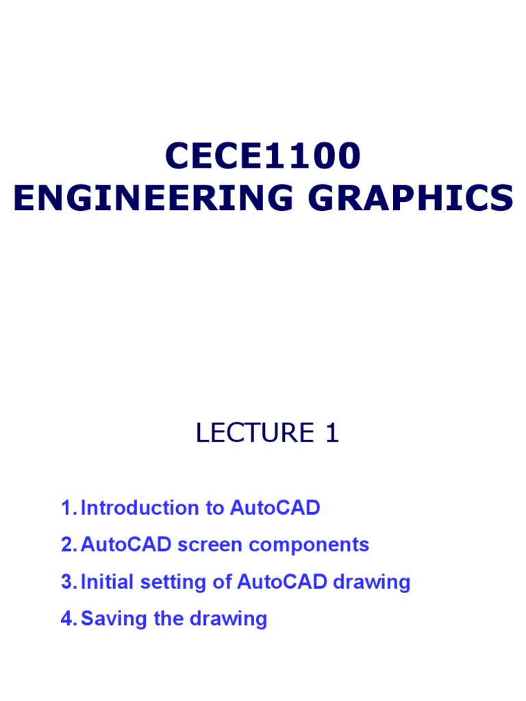 AutoCAD Lecture | Download Free PDF | Computer Aided Design | Technical ...