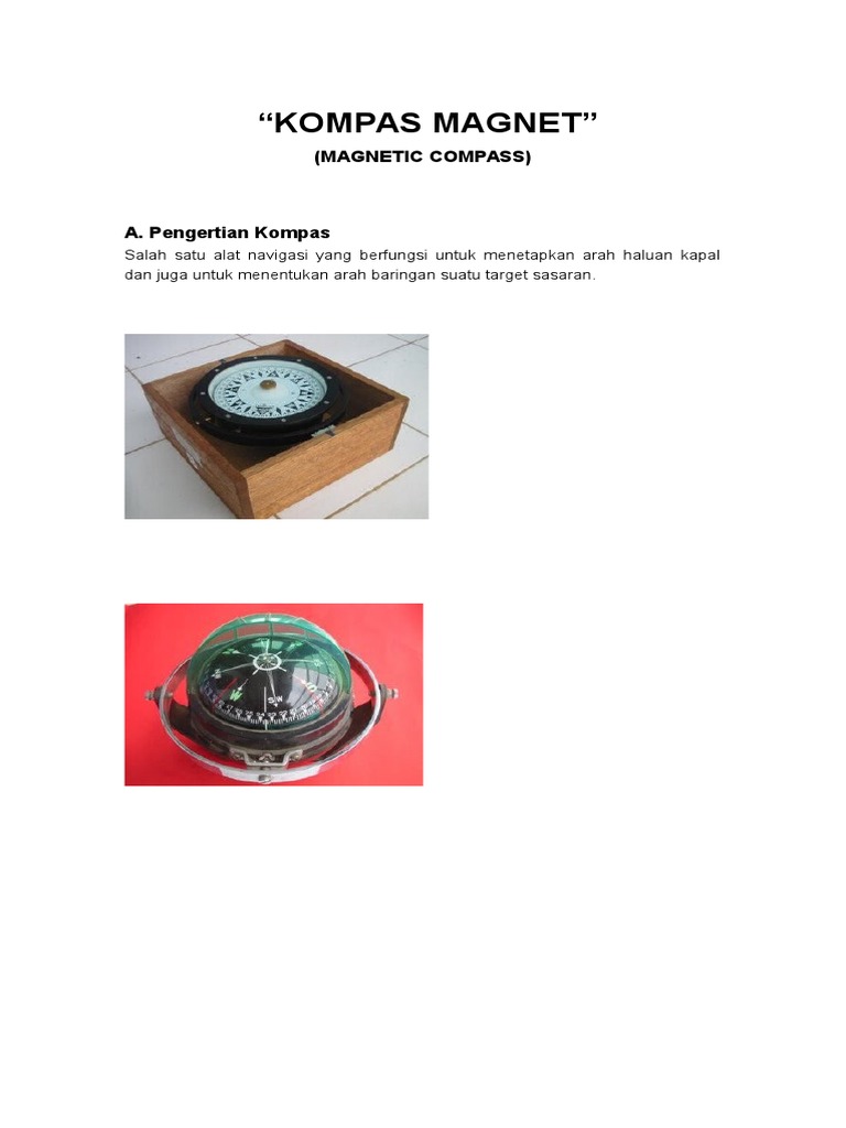 Prinsip dan Cara Kerja Kompas Magnet | PDF | Perjalanan | Sains ...