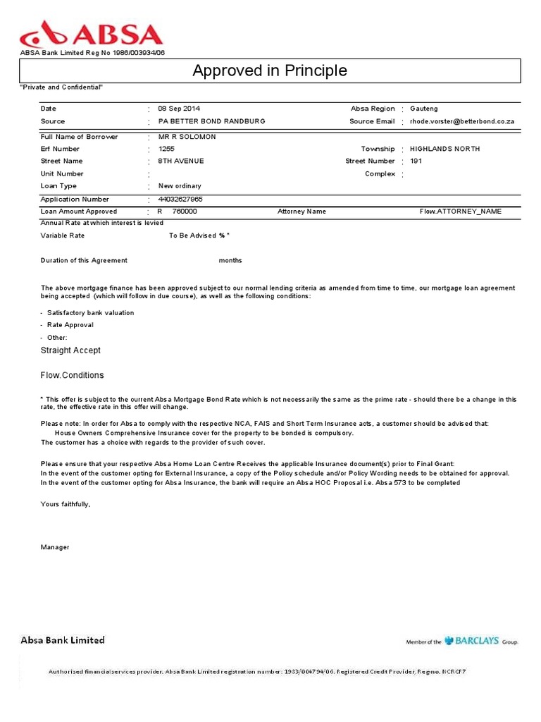Approval in Principle V 4 | PDF