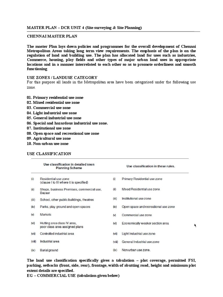 DCR-Development Control Rules | Environmental Impact Assessment ...