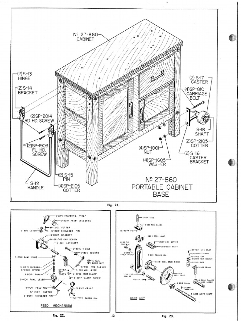 AMMCO Shaper Cabinet Isometric Drawing | PDF