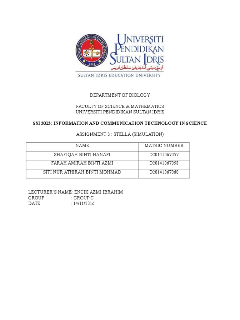 Assignment 3: Simulation and Stella Report | PDF | Simulation ...