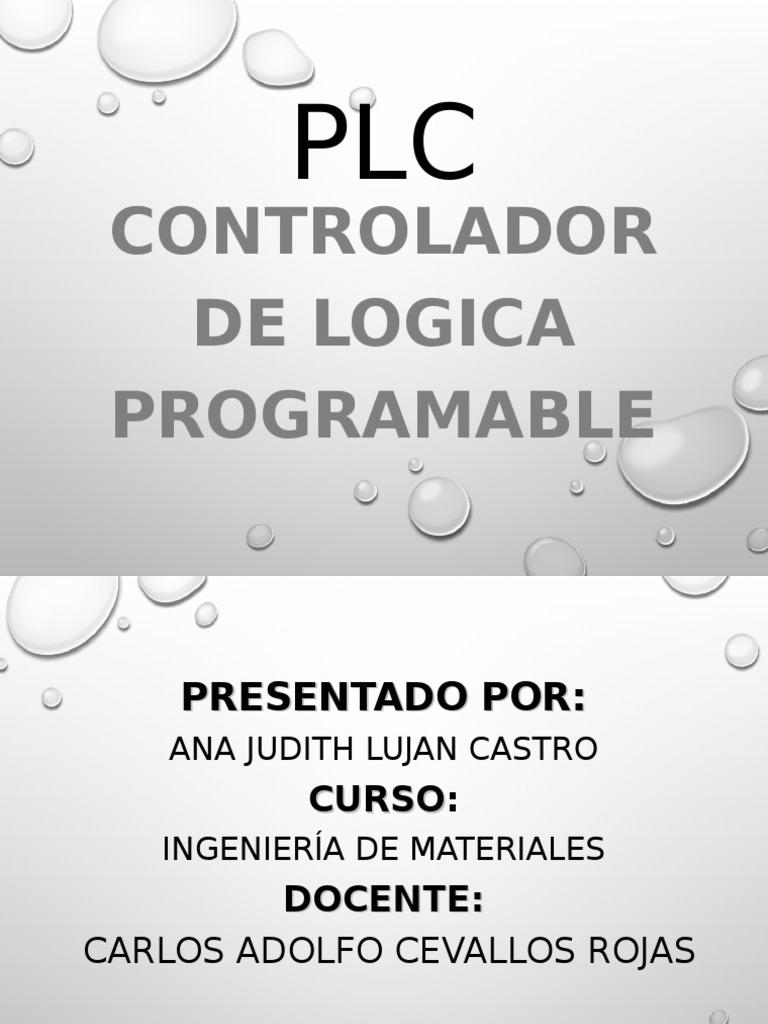 Controlador de Logica Programable | PDF | Controlador lógico ...