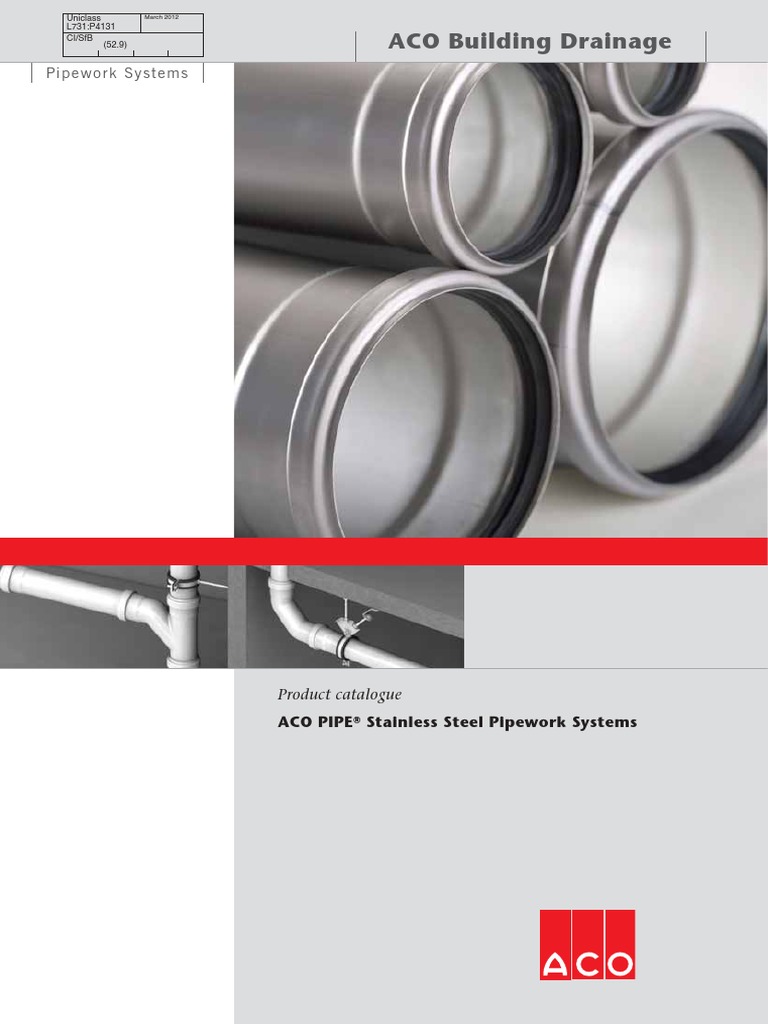 ACO-Stainless Steel Underground Pipe | PDF | Flow Measurement | Pipe ...