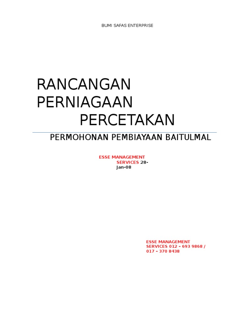 Kertas Kerja Percetakan | PDF