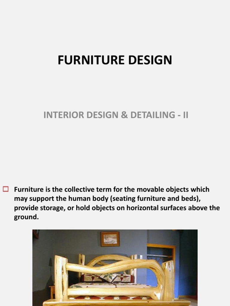 Role of Furniture in Interior Design | PDF | Furniture | Chair