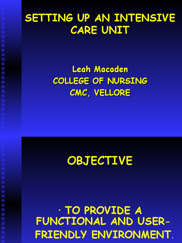 Intensive Care Unit Setup Guide | PDF | Intensive Care Unit | Intensive ...