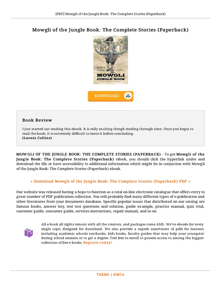 Mowgli of The Jungle Book The Complete Stories P | PDF | E Books | Books
