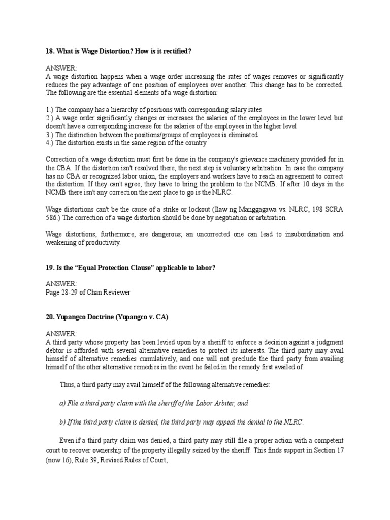 What Is Wage Distortion? How Is It Rectified? | PDF | Collective ...