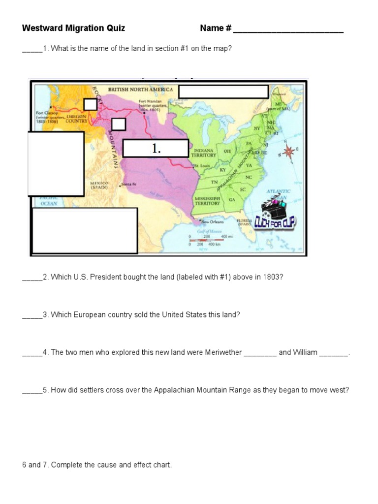 Westward Migration Quiz Name # | PDF | Travel