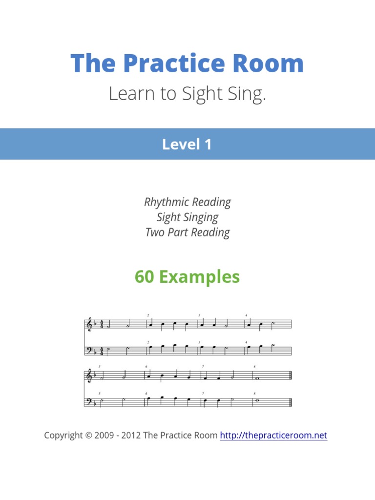 The Practice Room: Learn To Sight Sing | PDF | Clef | Musicology