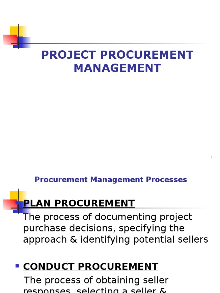 Project Procurement Management | PDF | Procurement | Business