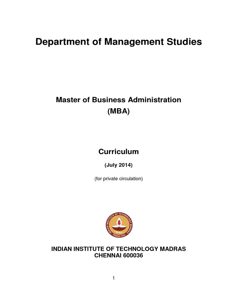 Detailed MBA CourseStructure | PDF | Statistical Hypothesis Testing ...