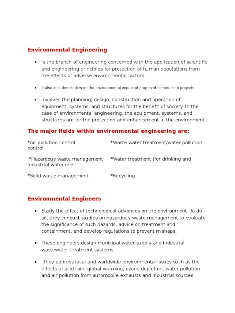 CE101 Reporting Environmental Engineering | PDF | Environmental ...