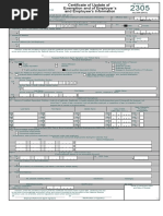Bir Form 2305 | PDF | Taxation | Taxes