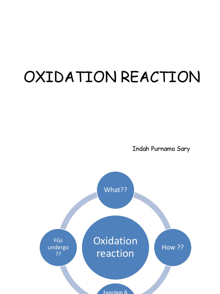 Oxidation Reaction | PDF