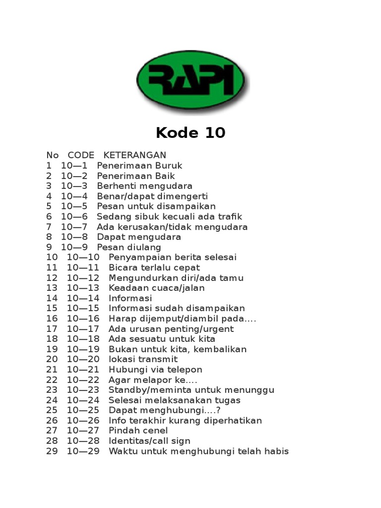 Kode 10 HT | PDF